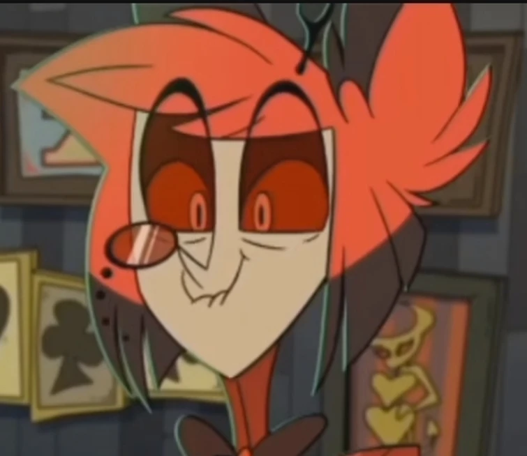 Lucifer smirking at Alastor | Fandom