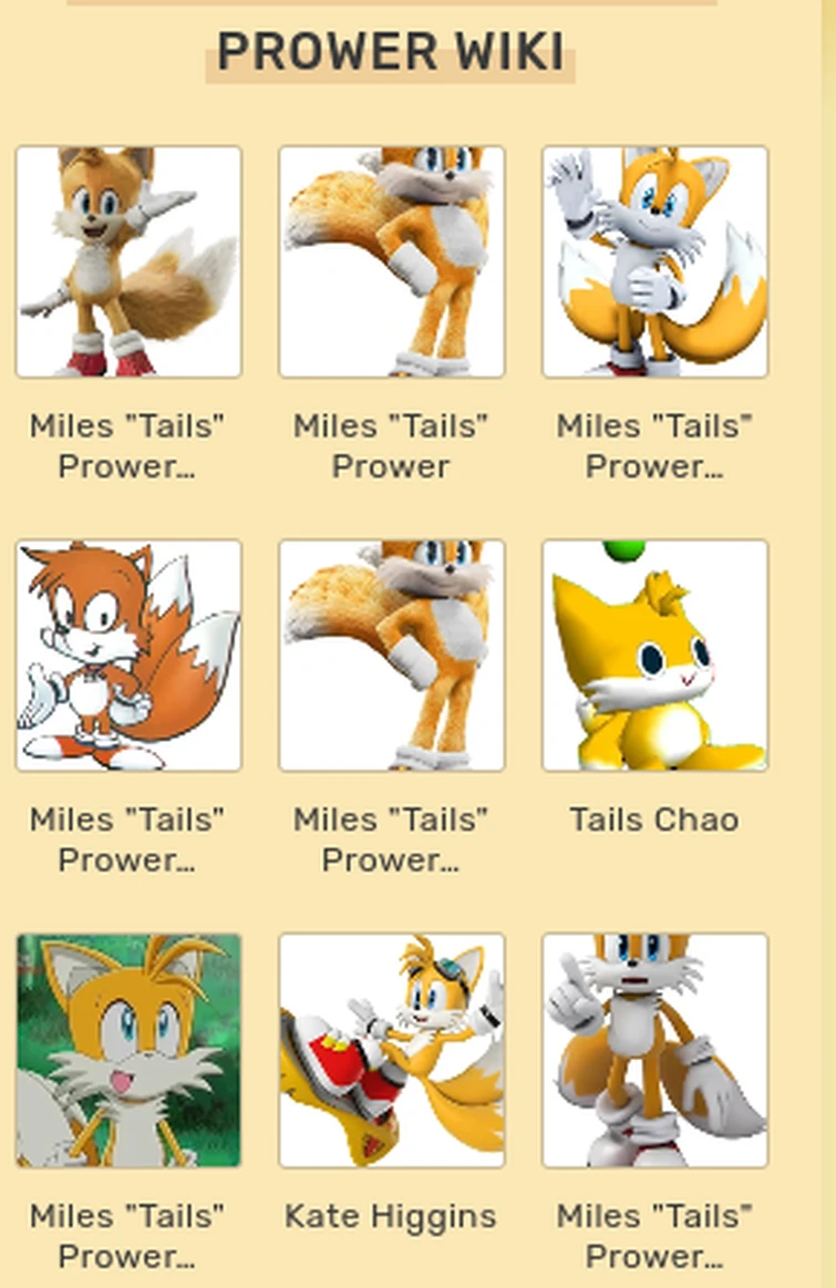 There's a wiki dedicated to Tails... | Fandom