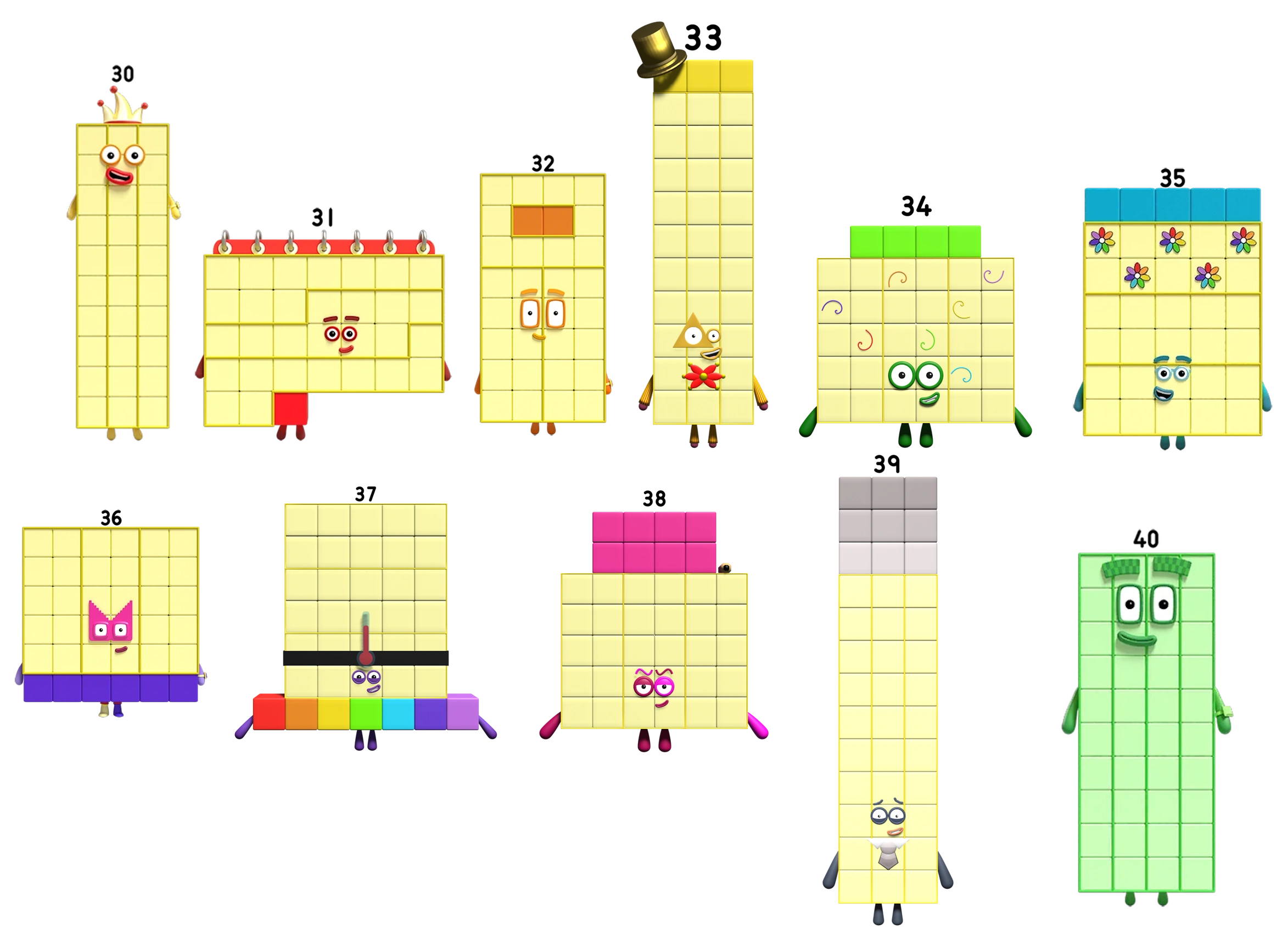 guys my uncle works at numberblocks and he just sent me these render ...