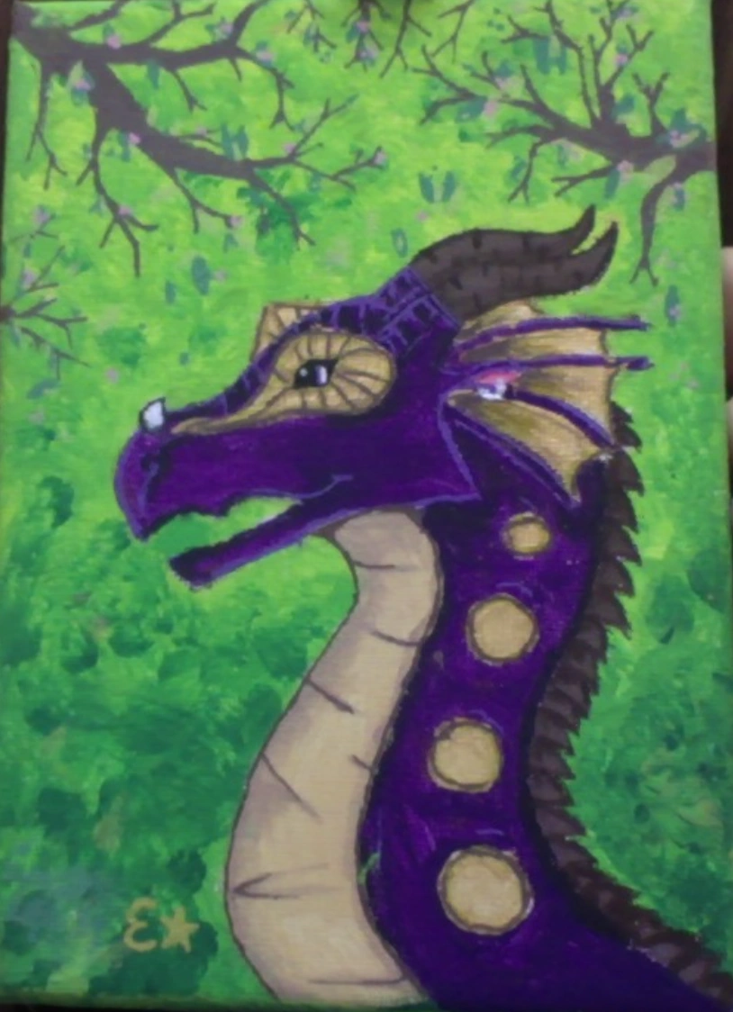I painted a picture of a RainWing! | Fandom