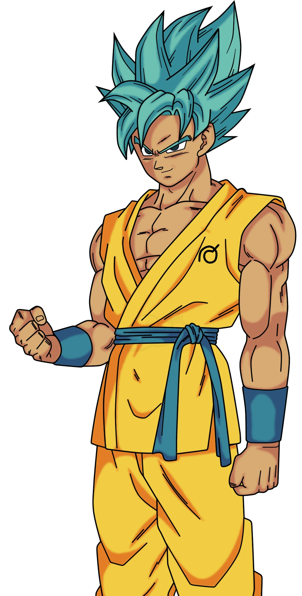 Colored some Goku lineart with Toriyama's colors. | Fandom