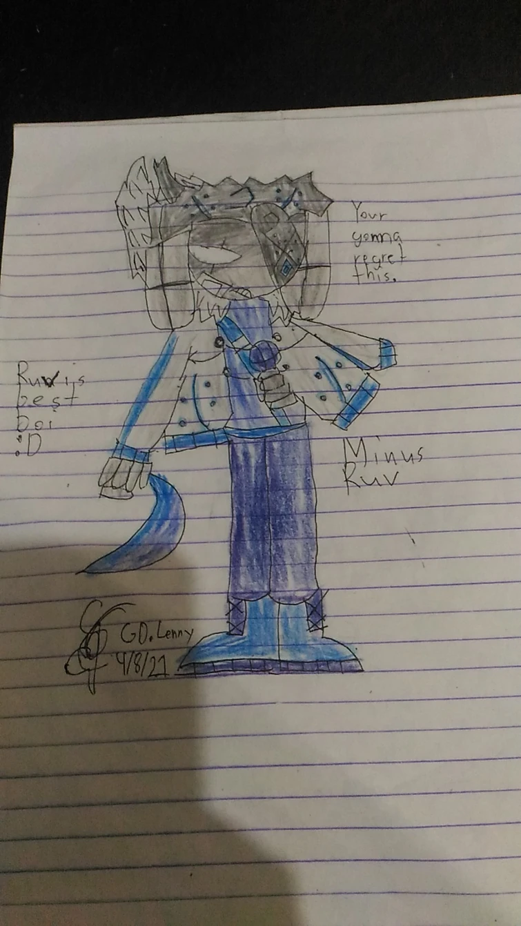 Here you go... I present you, Minus Ruv! | Fandom