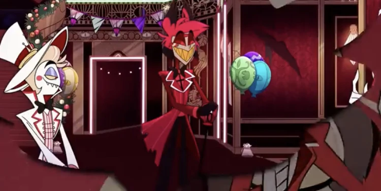 Lucifer smirking at Alastor | Fandom