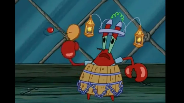 Mr. Krabs said he ain’t afraid of no ghosts, but he gets scared after ...