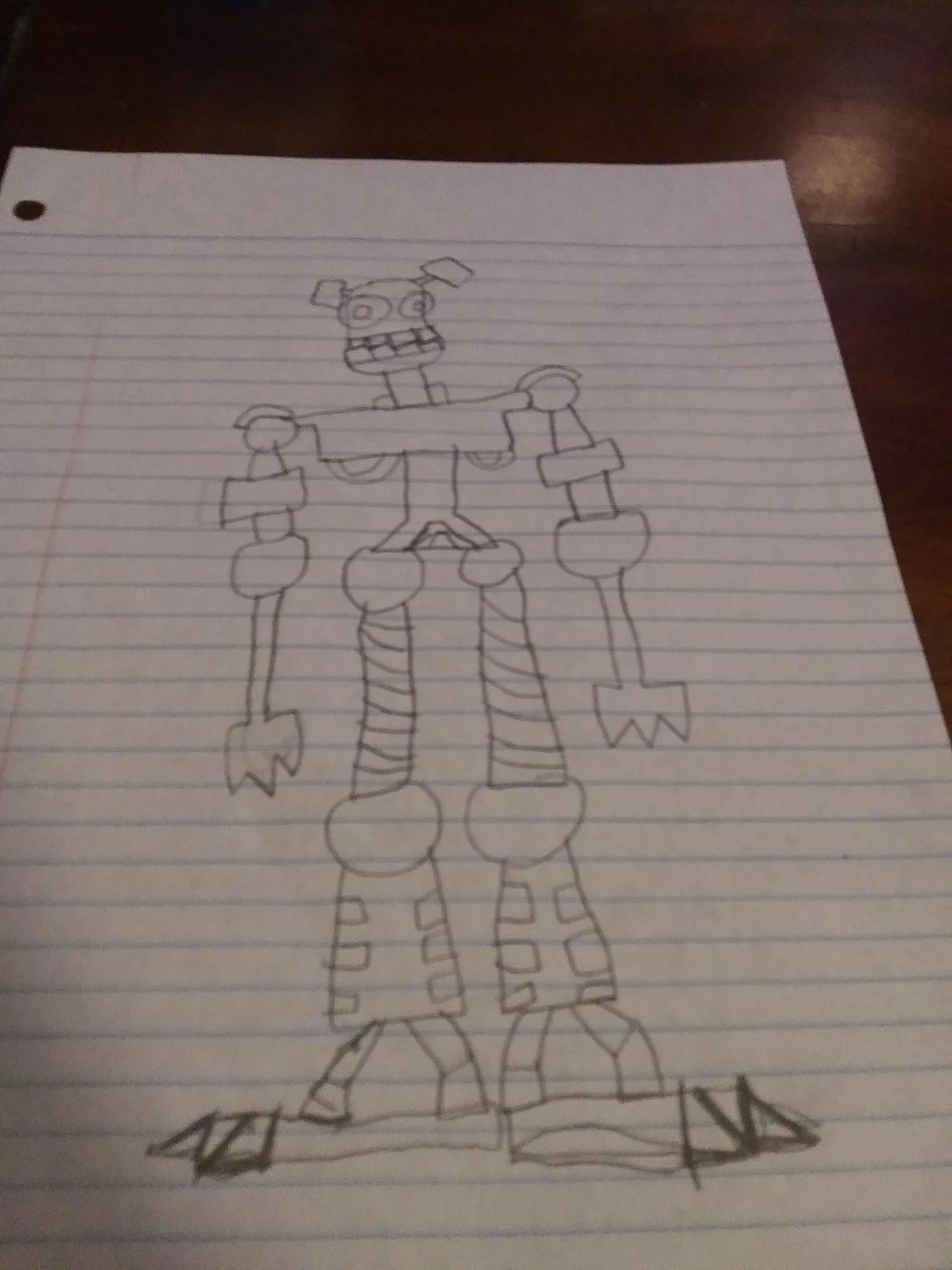 Why do i even draw any more (my drawing of security breach endoskeleton ...