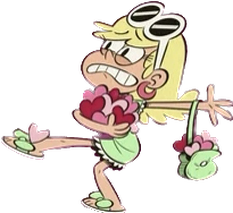 Leni loud with hearts in no background | Fandom