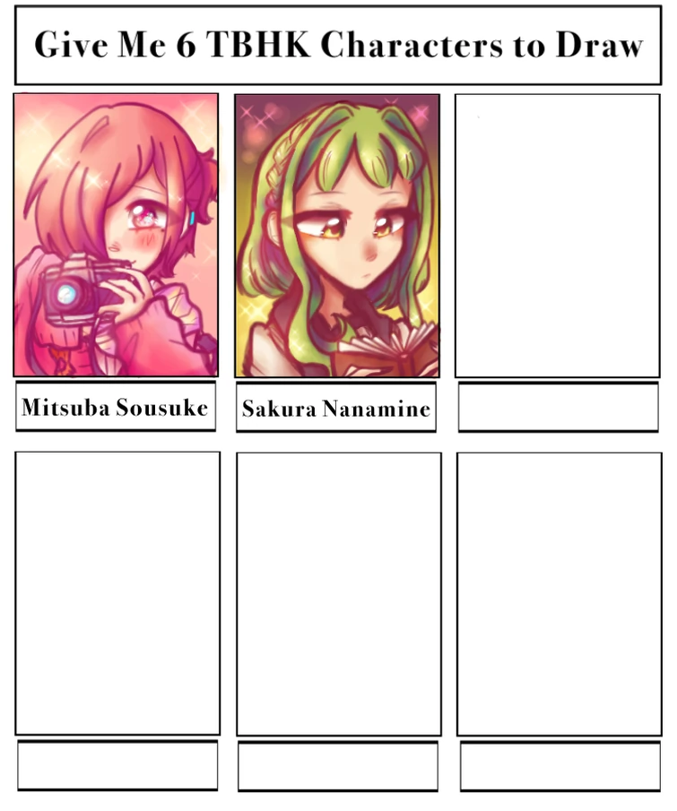 Got 2 of the 6 tbhk characters done! :] | Fandom