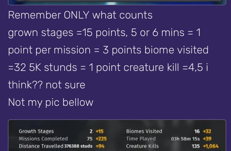 How much of each survival stat equals to one death reward point? | Fandom