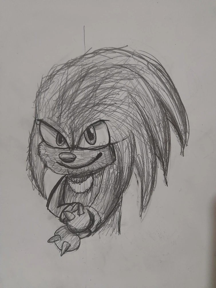 My updated sketch of Knuckles | Fandom