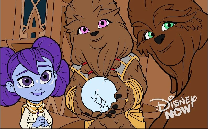 I colored Lys Solay and Wookiees from Star Wars: Young Jedi Adventures ...