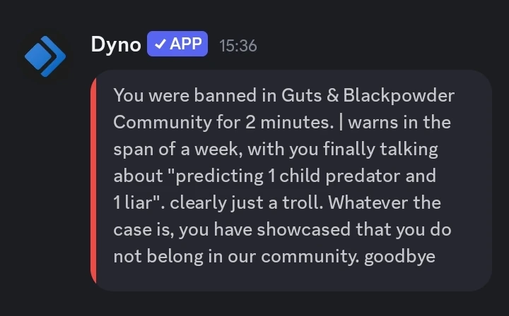 Got banned from G&B discord | Fandom