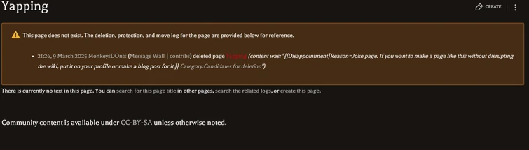 Yapping is gone. | Fandom