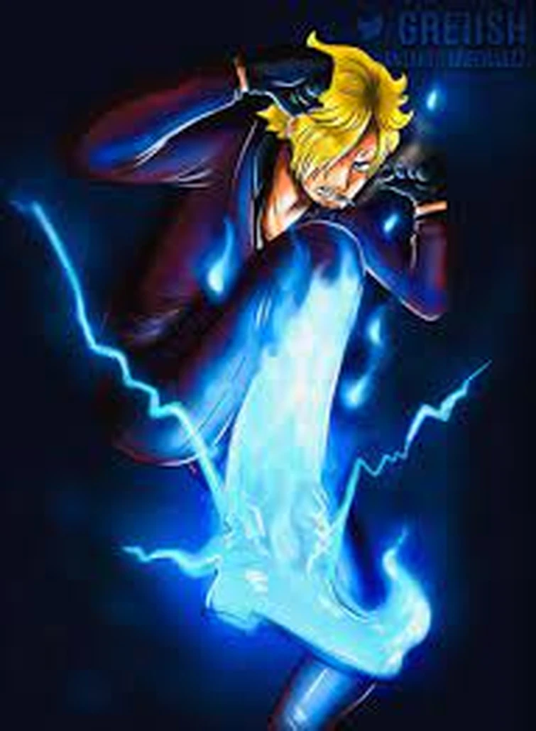 Sanji Blue Flames Concept | Fandom