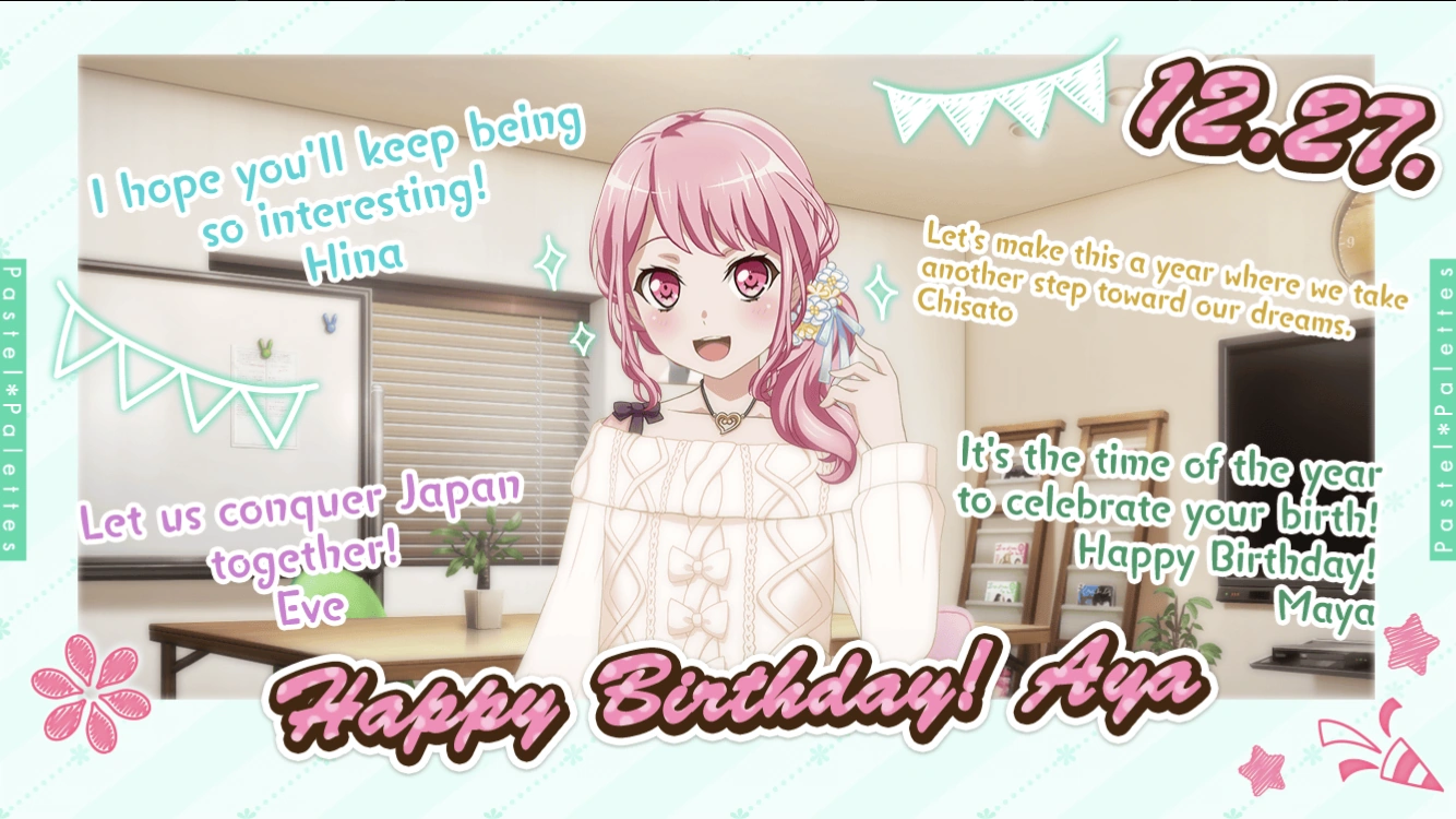 Happy birthday, Aya! | Fandom