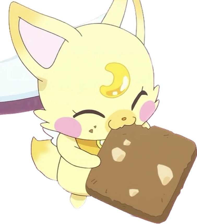 Kirarin fox eating a cookie In no background | Fandom