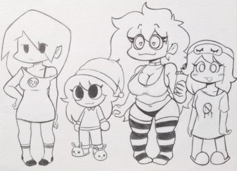 fnf sky, nusky, skyblue, ski, in pajamas now in color | Fandom