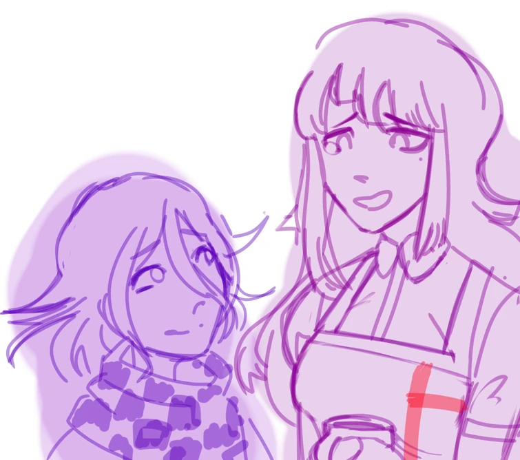 Mikan and Kokichi FTE doodle | Fandom