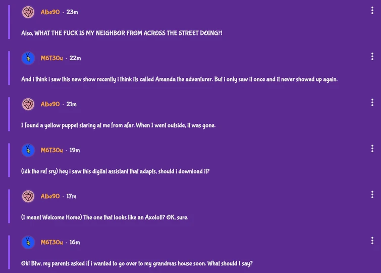 lets continue this chat | Fandom