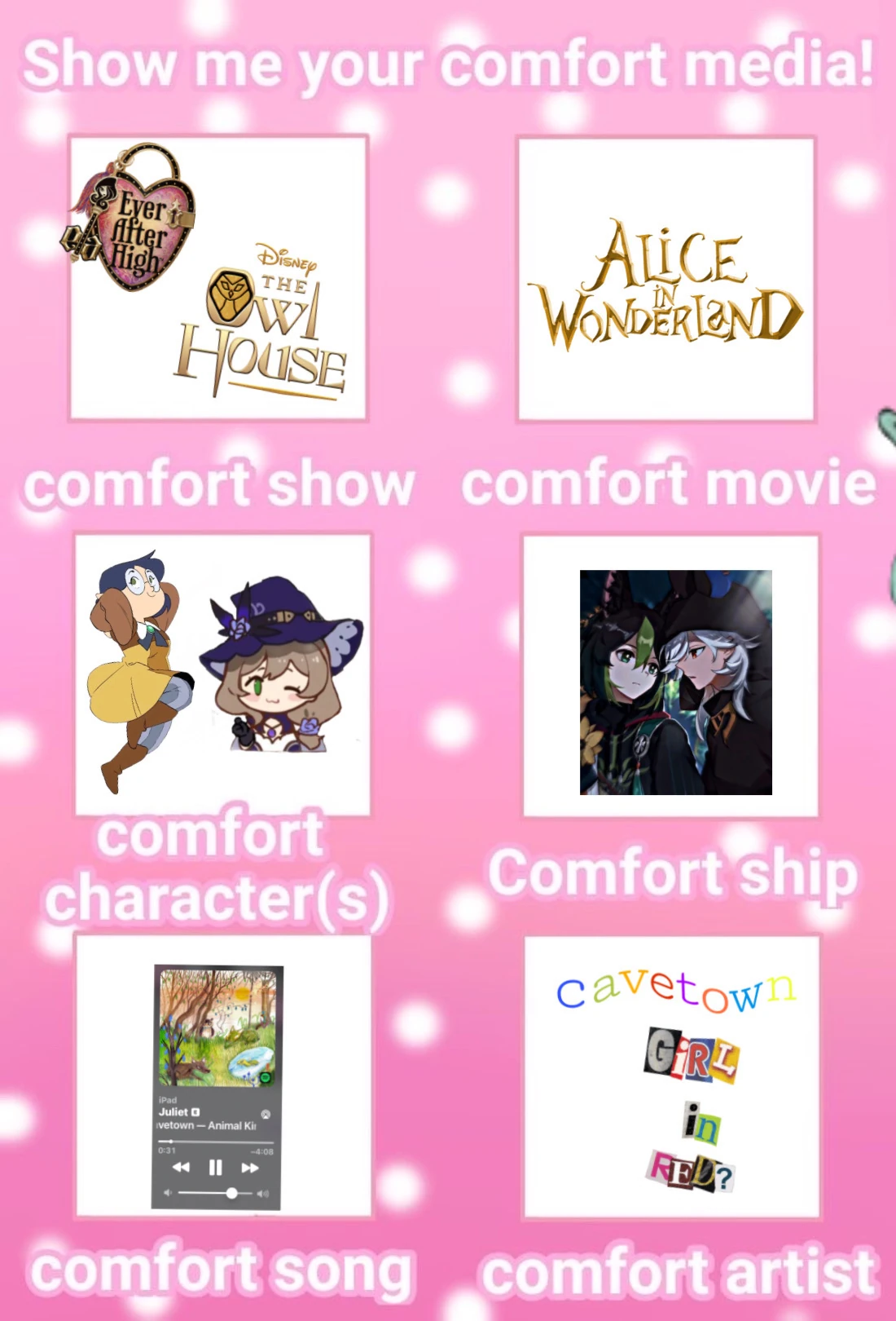 My comfort stuff | Fandom