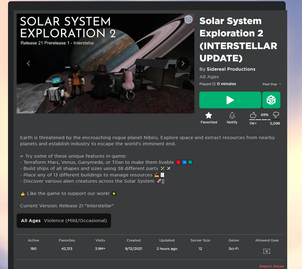 SSE2 INTERSTELLAR UPDATE IS OUT!!!! | Fandom