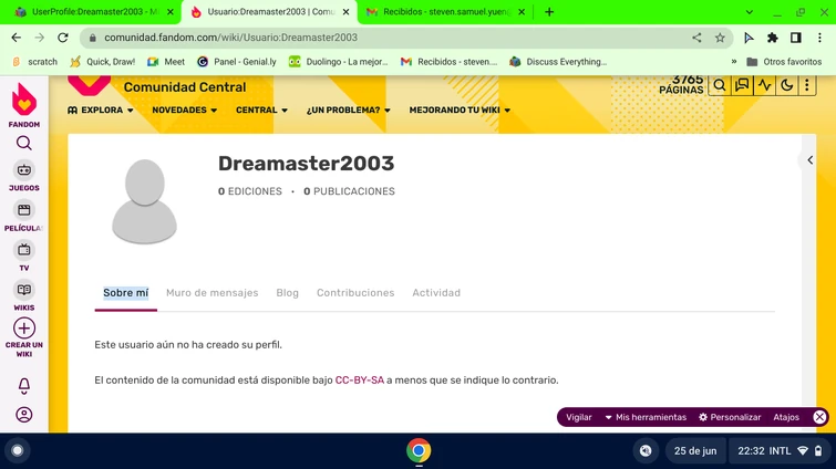Holaa gente me cambie el nombre a dremaster2003 | Fandom