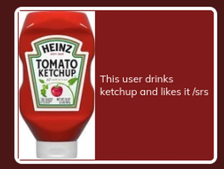 Free ketchup lover userbox. | Fandom