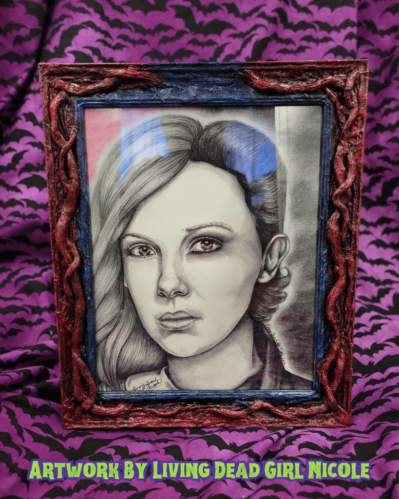 Eleven Split Face Portrait Print In Customized Hand Sculpted Frame ...