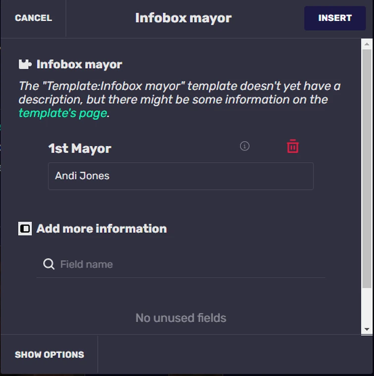 Creating a new Template Infobox | Fandom