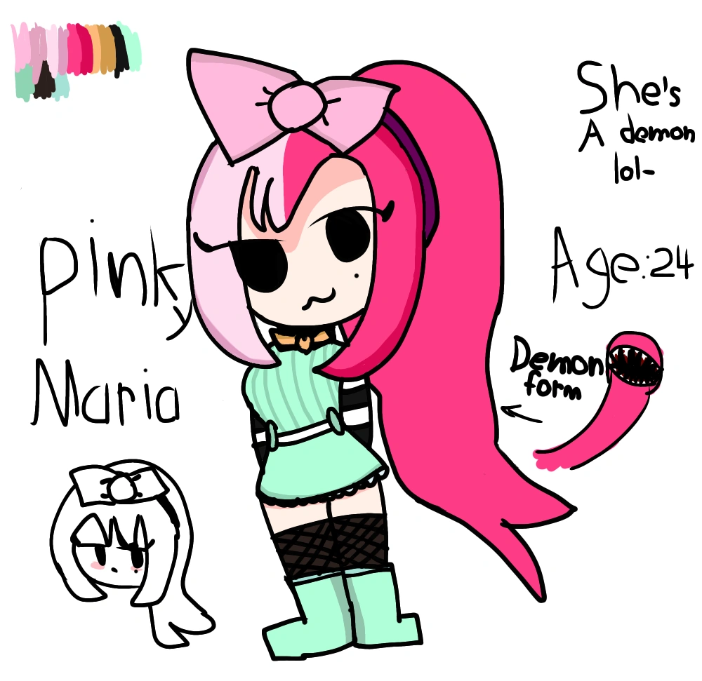 Pinky's old reference sheet | Fandom