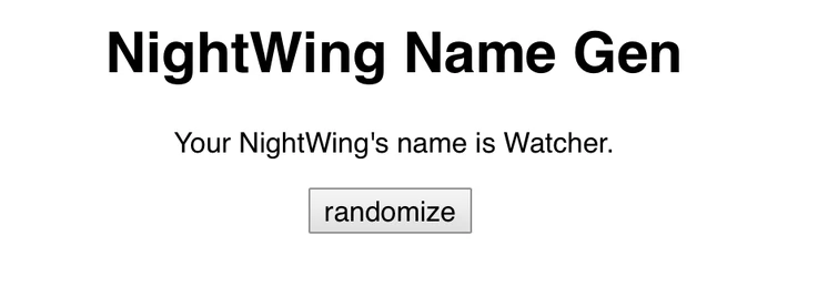 Weird NightWing names that I generated | Fandom
