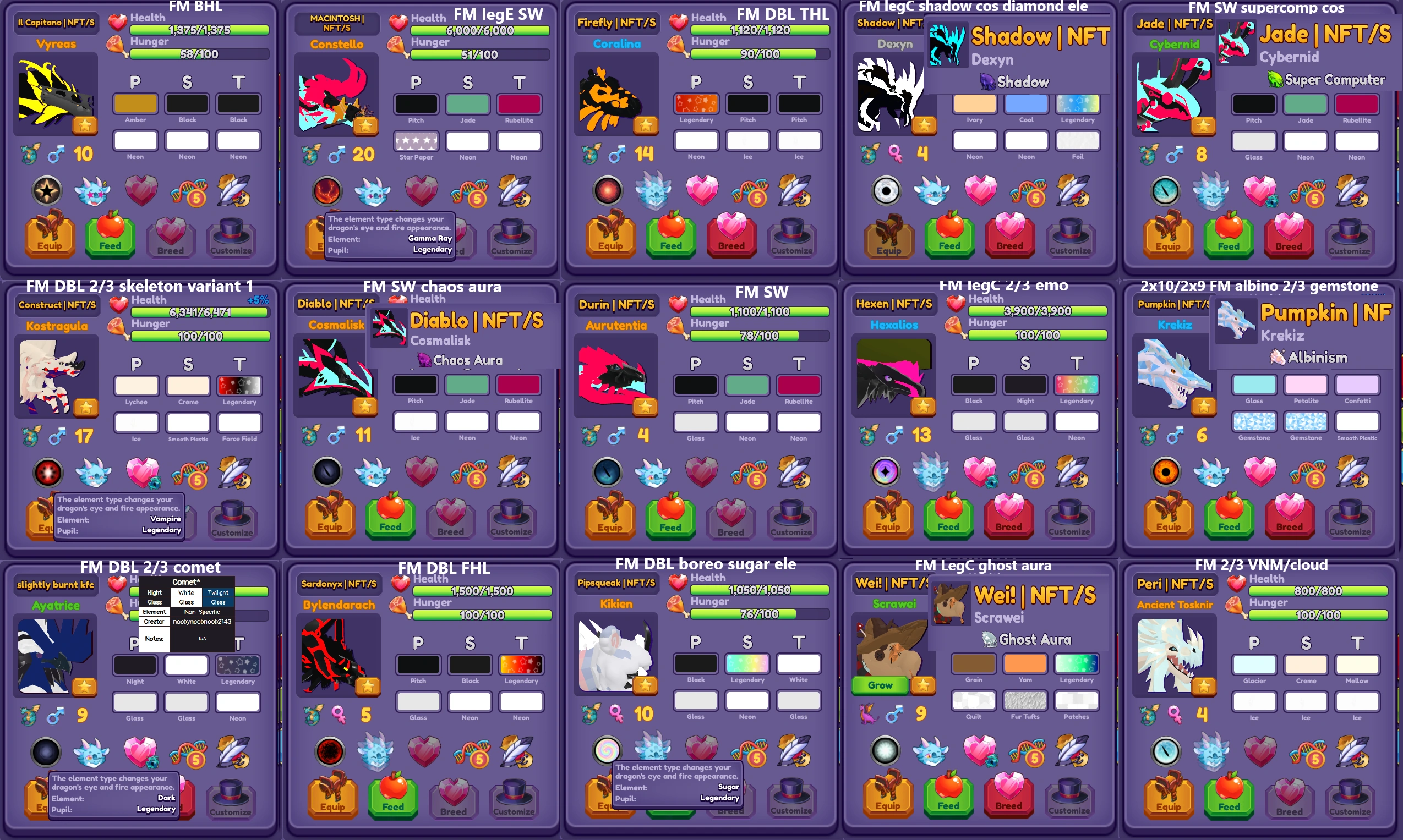 LF swaps (long post, 38 dragons) | Fandom