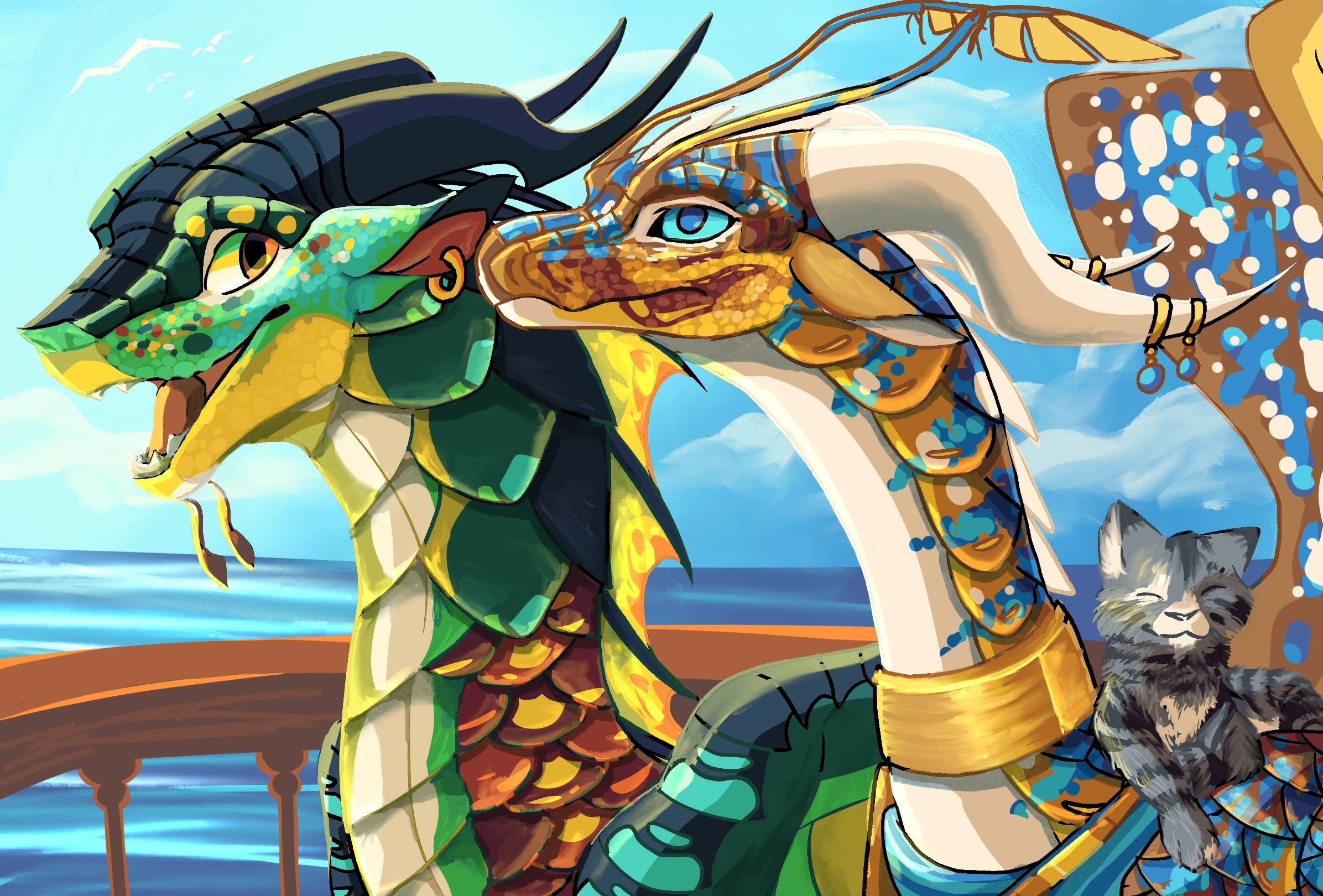 I drew Shovel (AKA Tiger or Tigger), Aglias and Felix (pirate OCs for ...