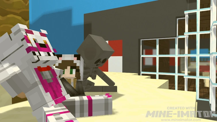 an image I made in Mine-Imator of the beach room | Fandom