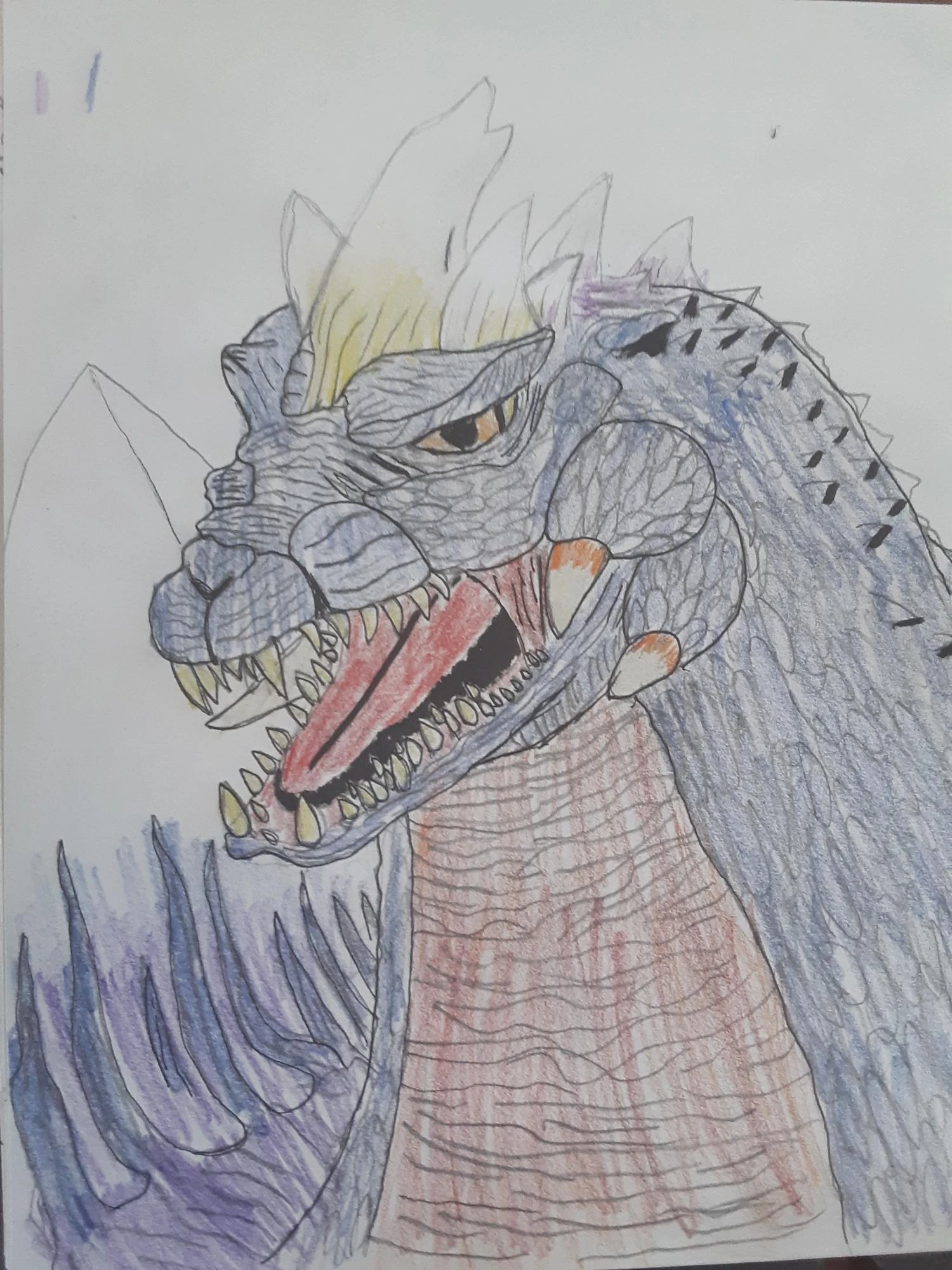 Spacegodzilla drawing | Fandom