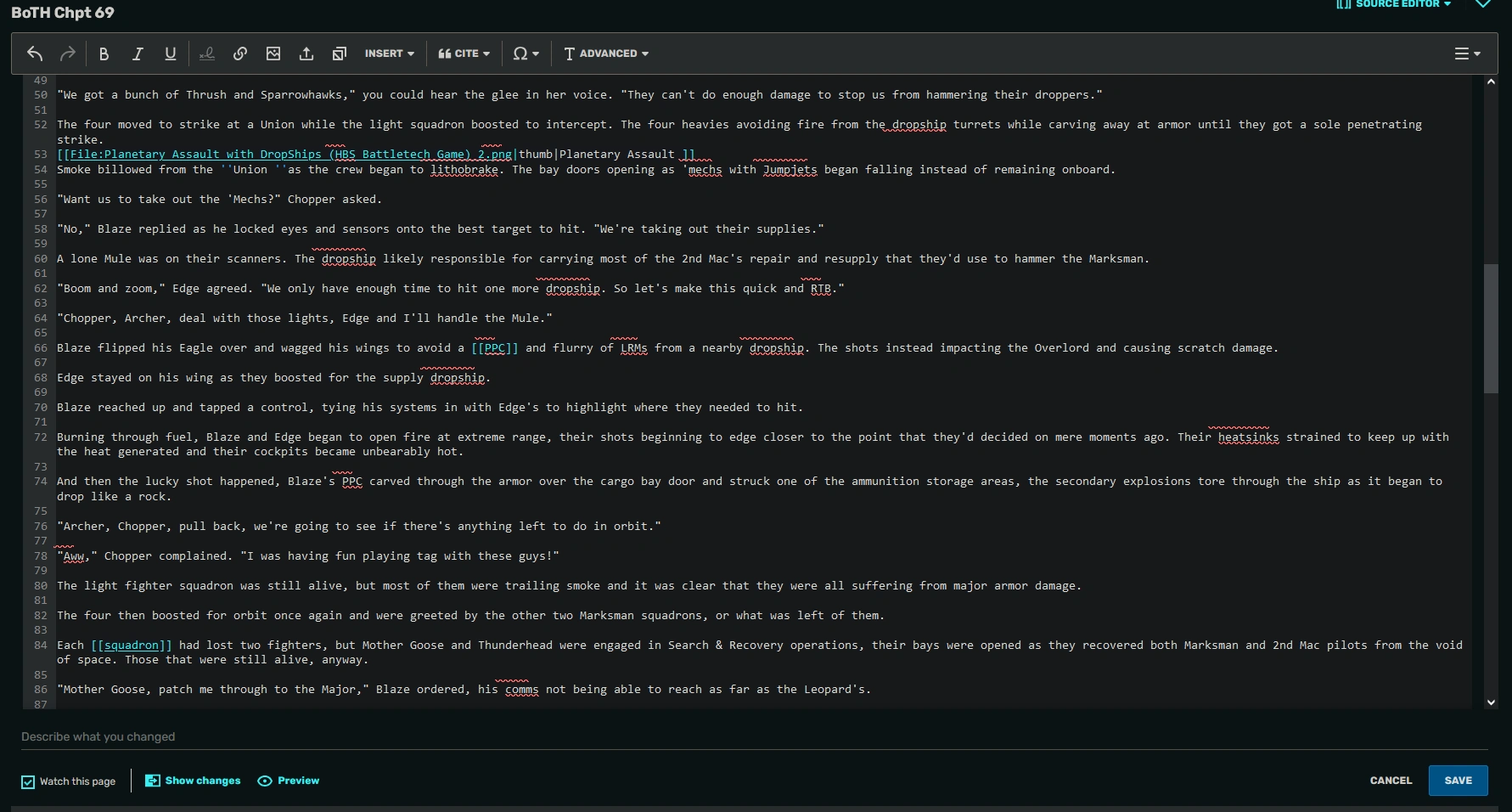 Artifacts in Source Editor | Fandom