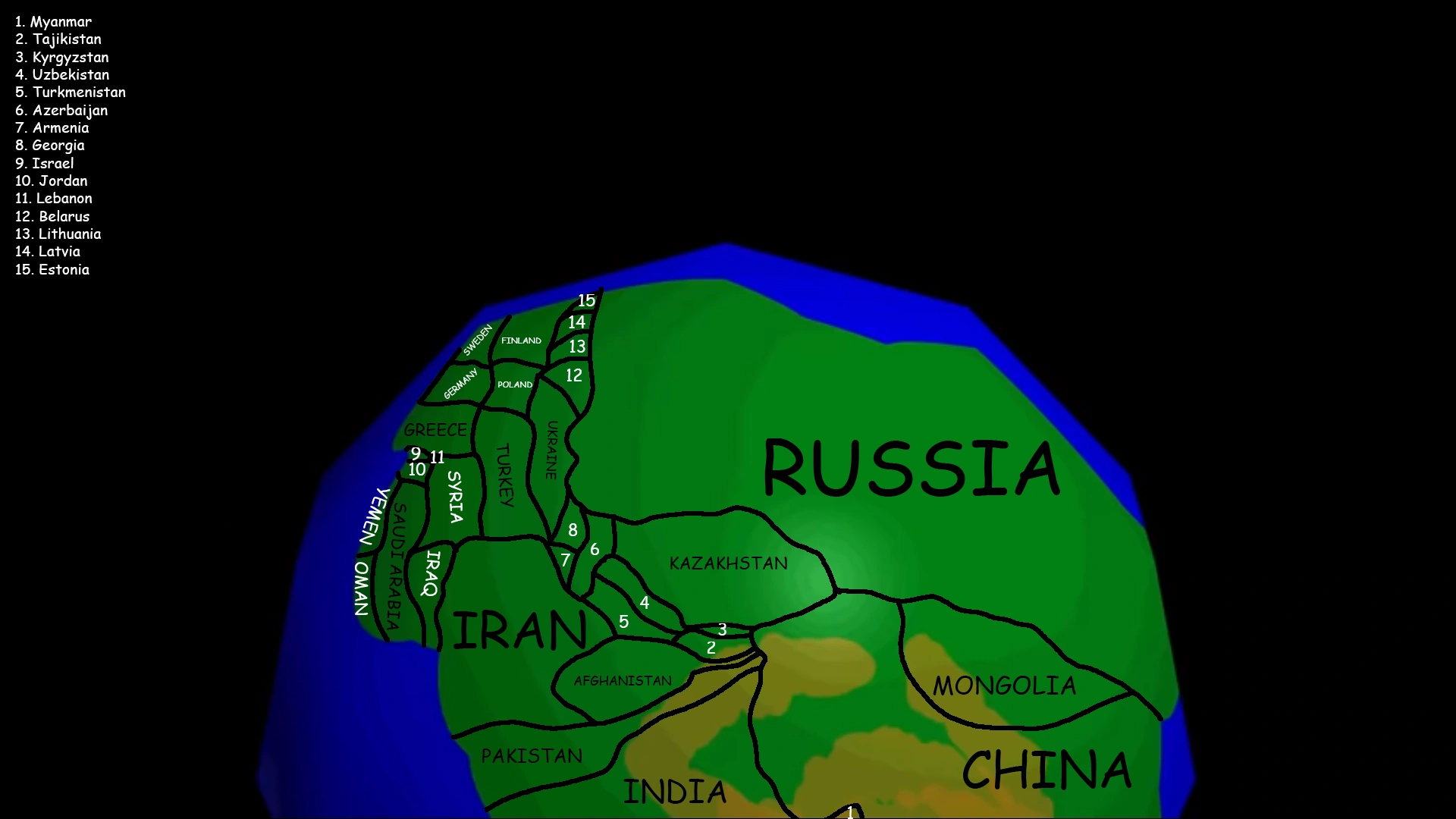 My fanmade Baldi World border map | Fandom