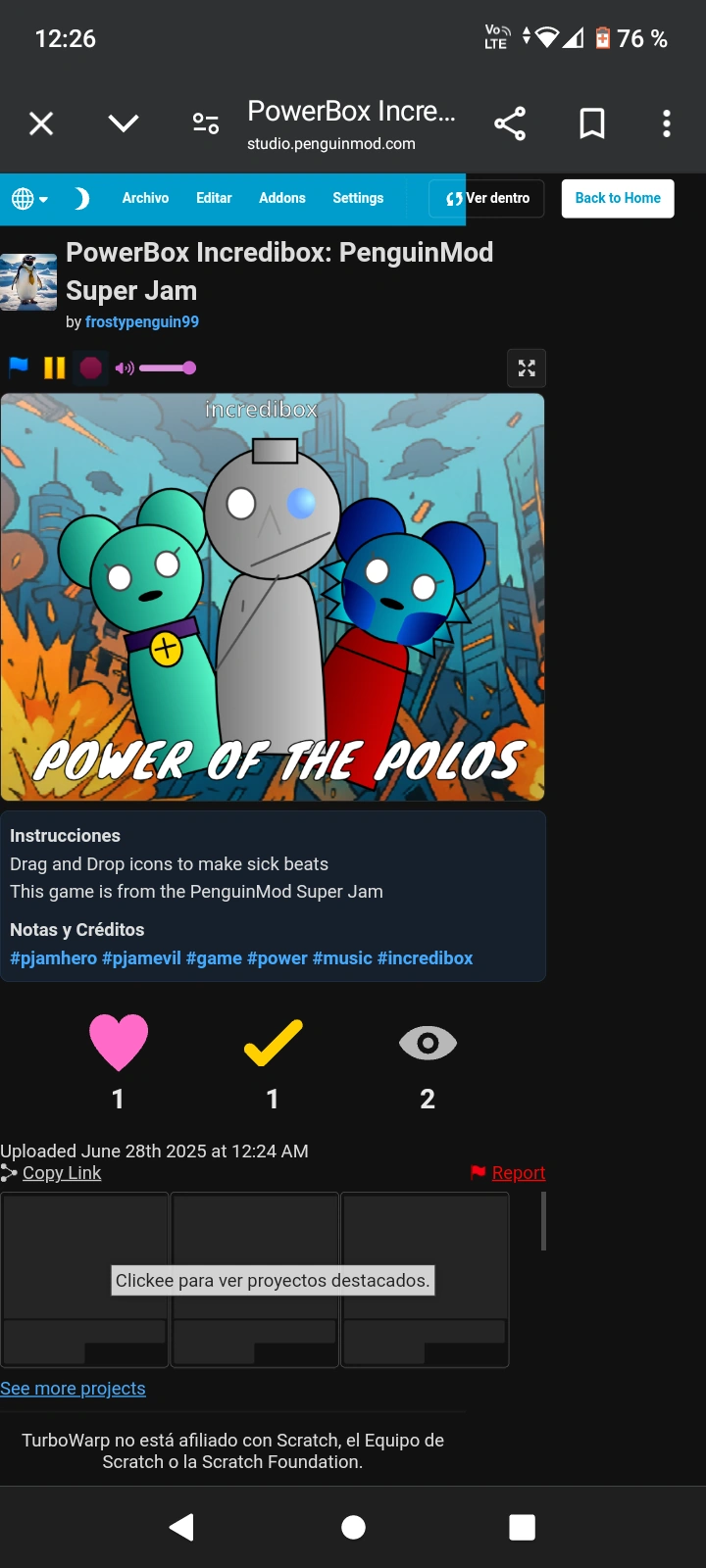 My game of the PenguinMod Jam has been released | Fandom