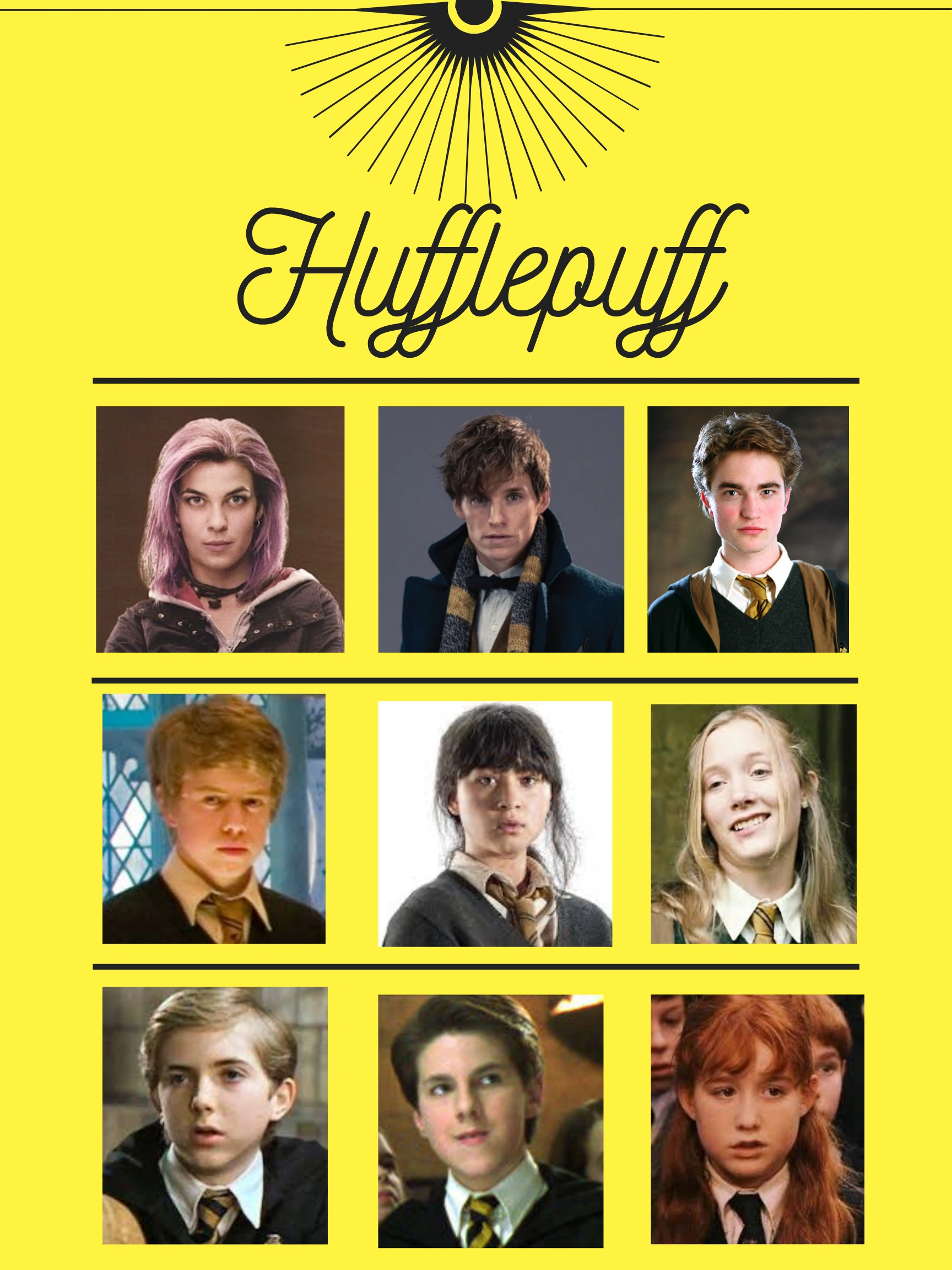 Hufflepuff Harry Potter Characters