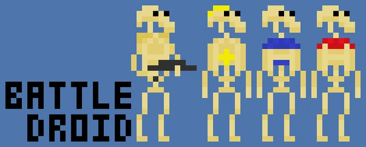 🎨 Pixel Clone Trooper and Battle Droids | Fandom