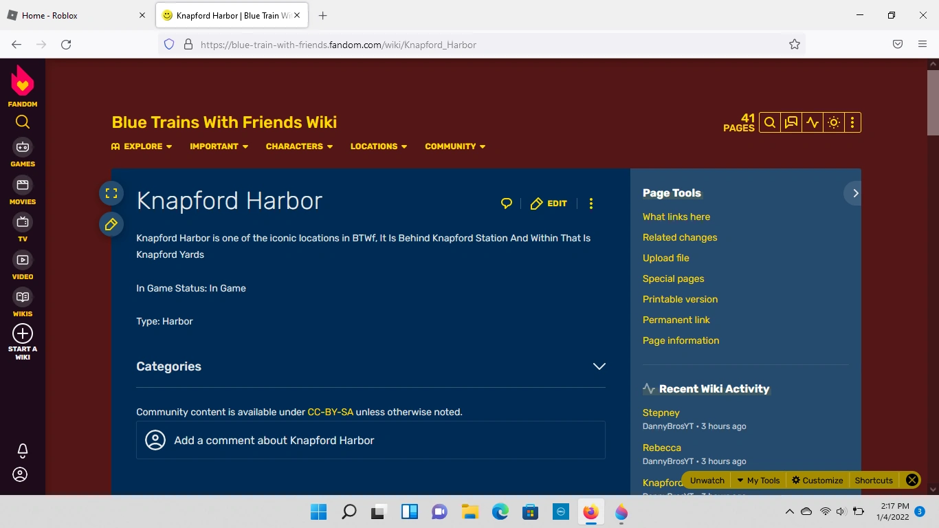 an archive of a page made on the very first BTWF wiki | Fandom