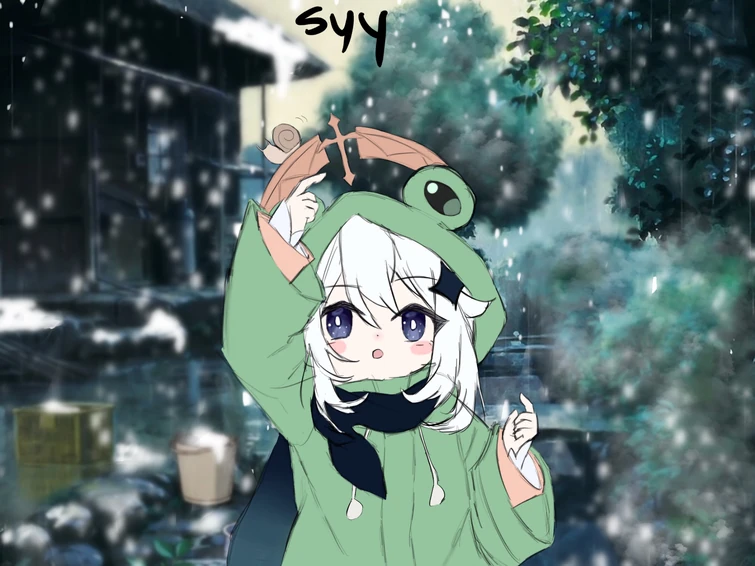 frog hat paimon again | Fandom