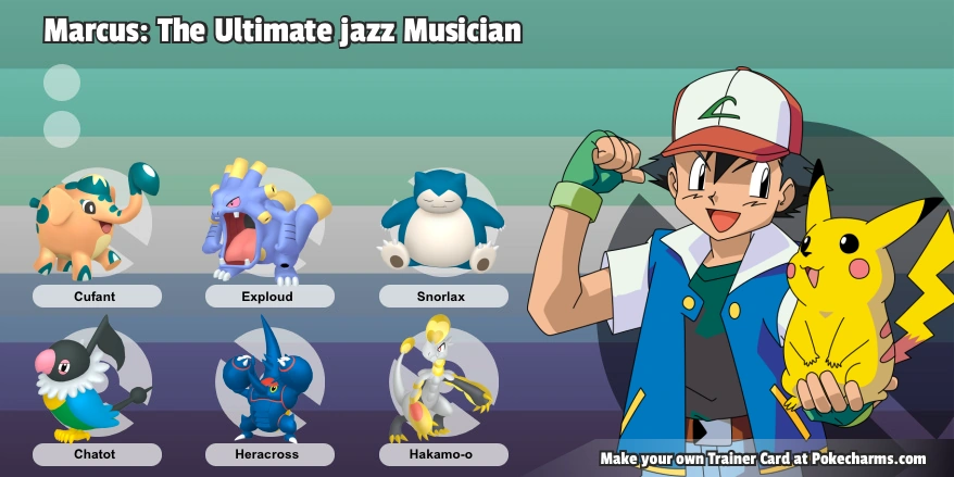 Decided to give my Ocs Pokémon Teams #3 Marcus The ultimate Jazz ...