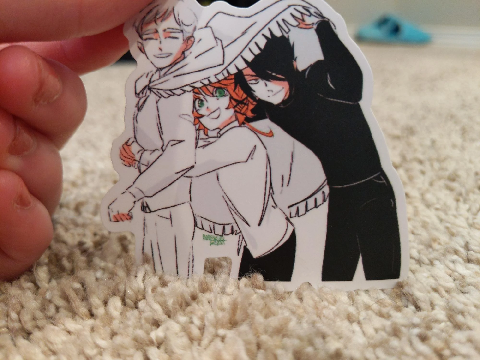 My favorate stickers :3 (sorry for my crusty dusty fingers lol I bite ...