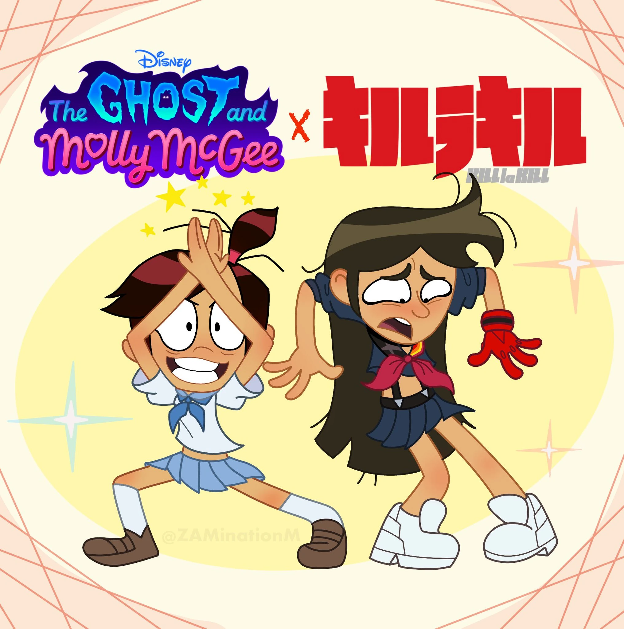 Micah Preciado's TGAMM & KillLaKill crossover artworks. Features Molly, Andrea & Libby | Fandom