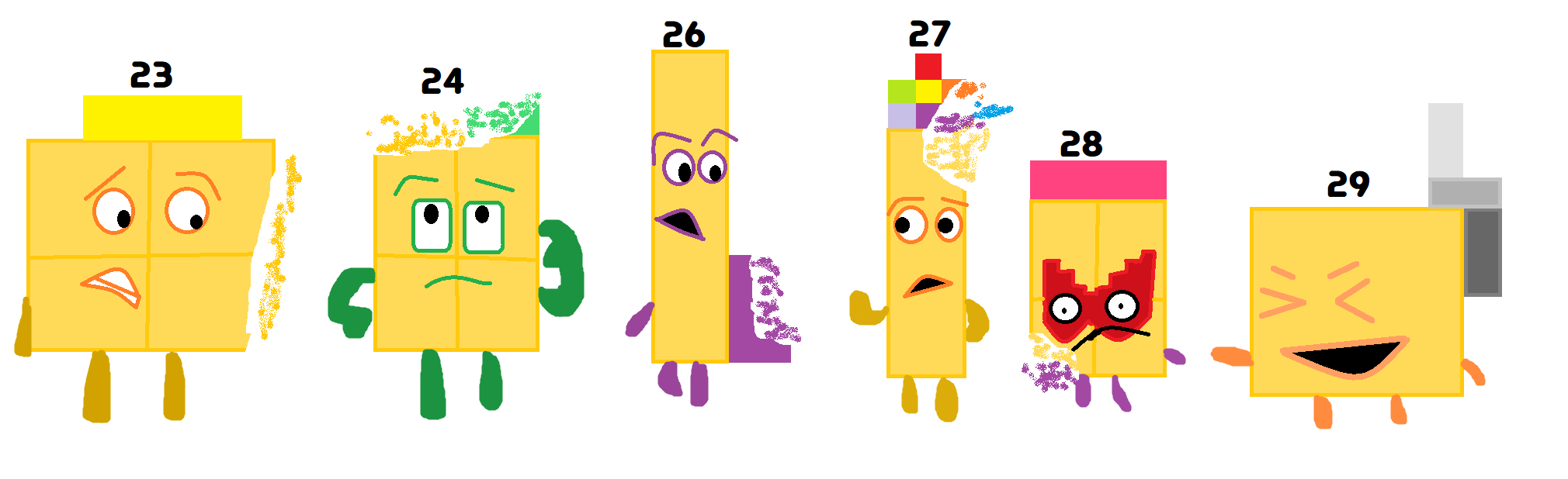 My 23-28 Numberblocks going to an alternate dimension | Fandom