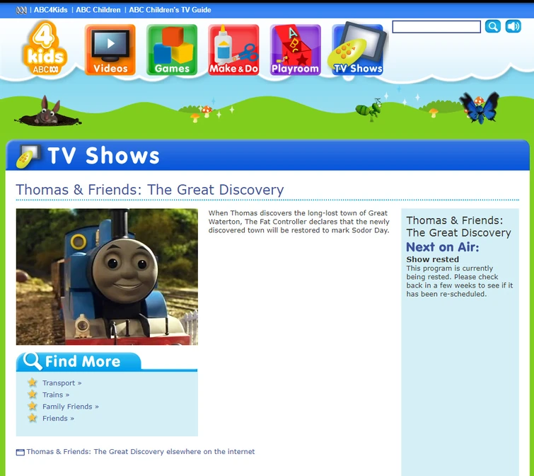The Great Discovery minipage on ABC4Kids | Fandom