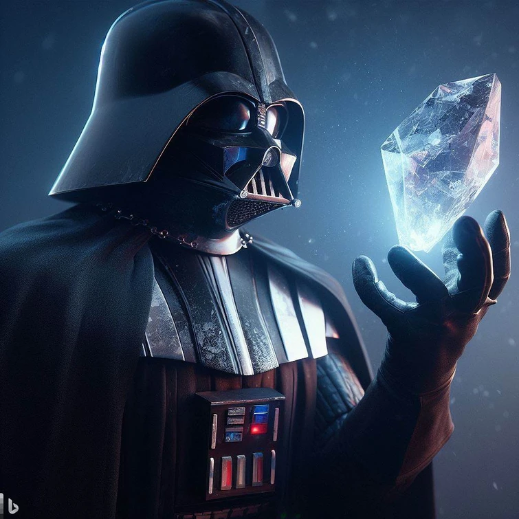Some AI Art of Darth Vader Holding a Crystal | Fandom