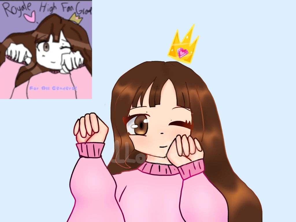 Finished recreation/ my version of the Royale High Fan Group thumbnail ...