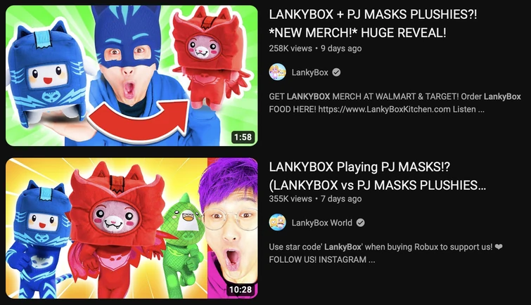 The fake LankyBox PJ Masks "Collab": a PSA | Fandom