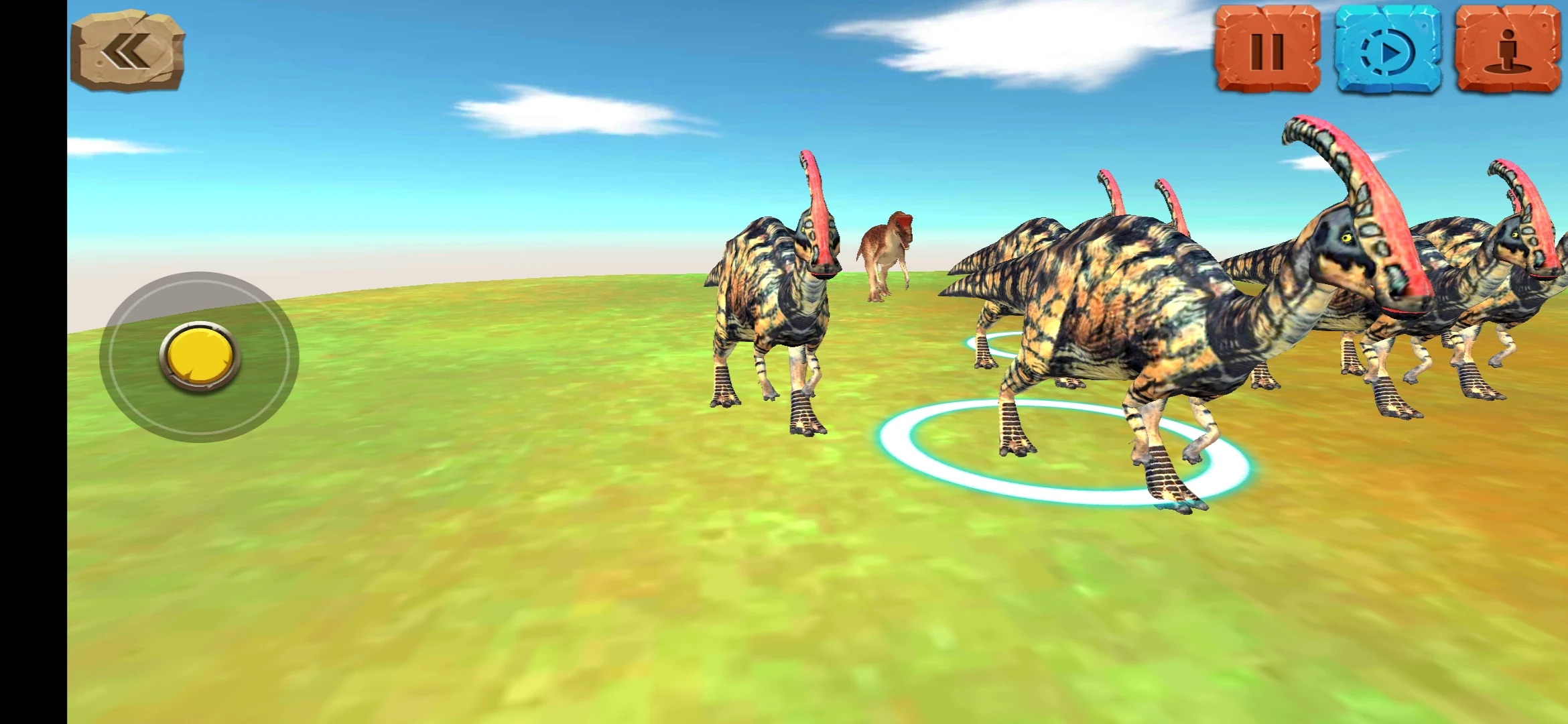 Allosaurus chasing parasaurolophus herd | Fandom
